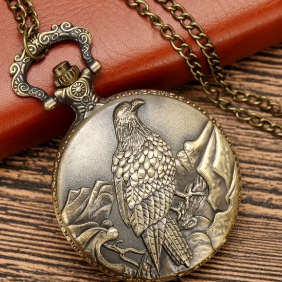 Accessories | New Falcon Eagle Pocket Watch Battery Included | Poshmark